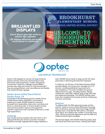 LED Sign Digital Docs Download - Optec Displays Inc