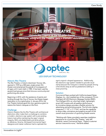 LED Sign Digital Docs Download - Optec Displays Inc