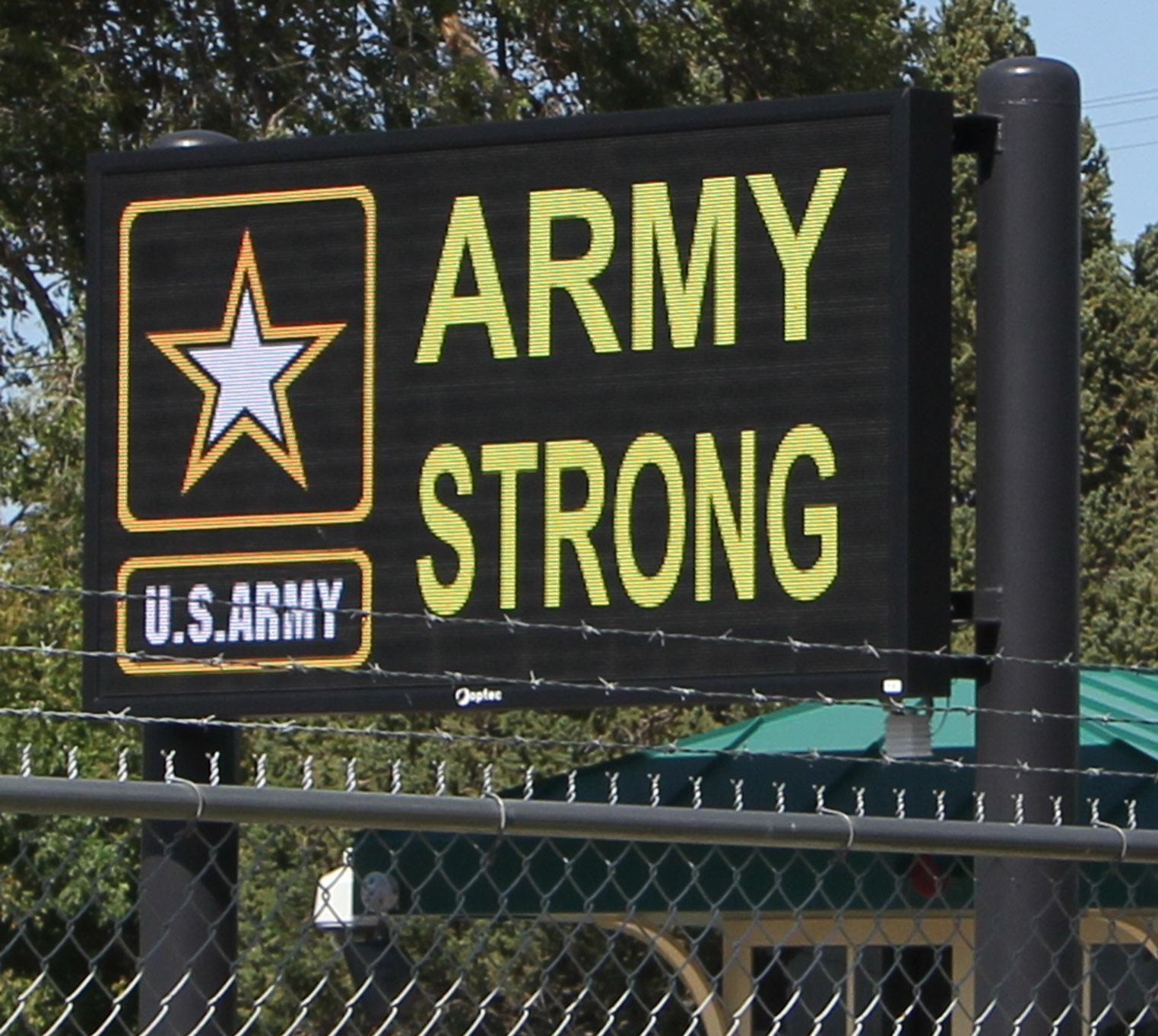 Digital Military Marquee | Optec Display Inc.