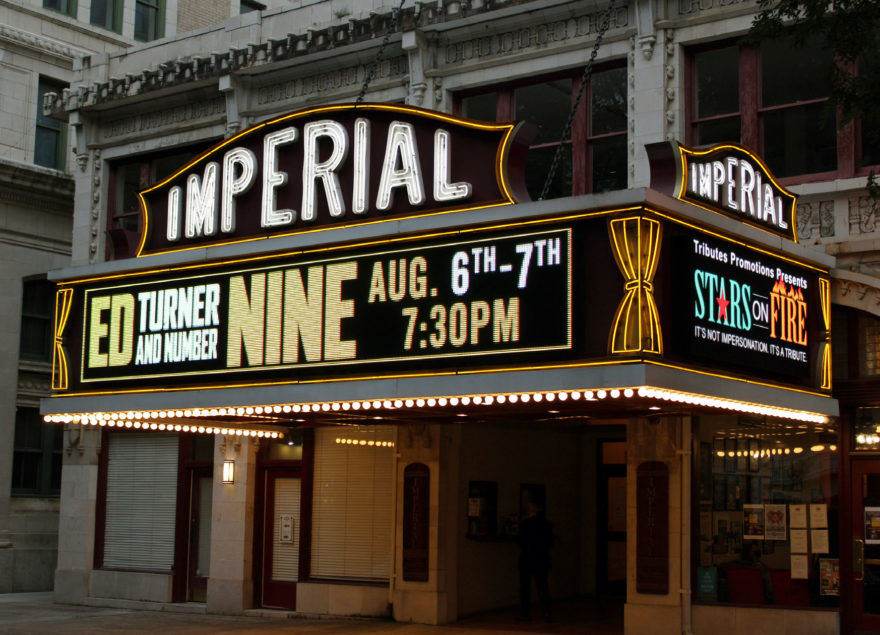 LED Theater Marquee Case Study - Imperial Theater - Optec Displays Inc